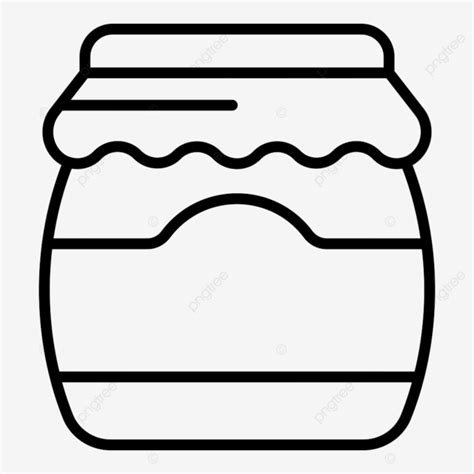 Tasty Jam Jar Icon Jar Drawing Jam Drawing Jam Sketch Png And Vector