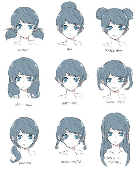 How To Draw Hair In A Bun