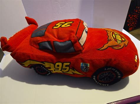 Disney Cars Lightning Mcqueen Plush Vehicle Toy Rust Eze Large 18のebay