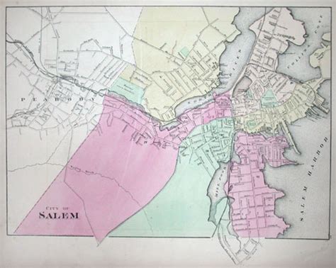 Salem Massachusettes Geographicus Rare Antique Maps