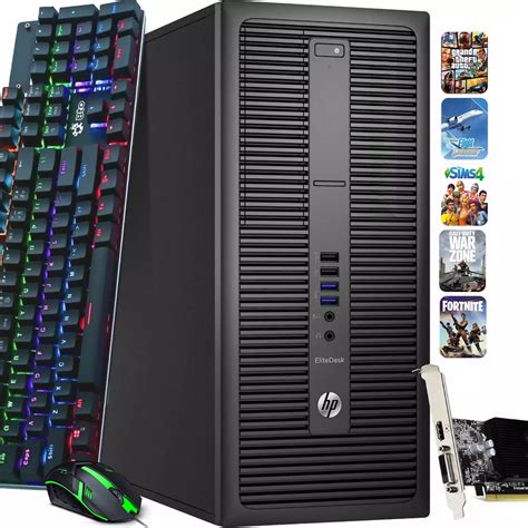 Restored HP ProDesk EliteDesk Tower G1 Gaming PC Desktop Intel Quad Core I5 4570 16GB DDR3 Ram