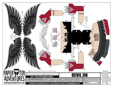 Demon Works Papercraft Template Collection Paper Crafts Papercraft