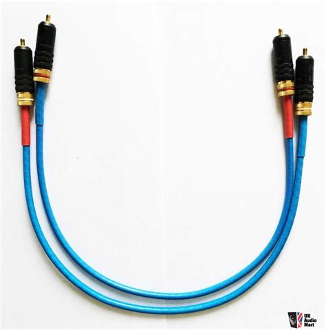Siltech St 18 G3 Silver Gold Wire Interlink 0 5m With Wbt 0144 Rca Locking Connectors For Sale