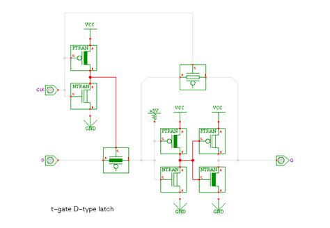 Cmos D Type Transmission Gate Latch