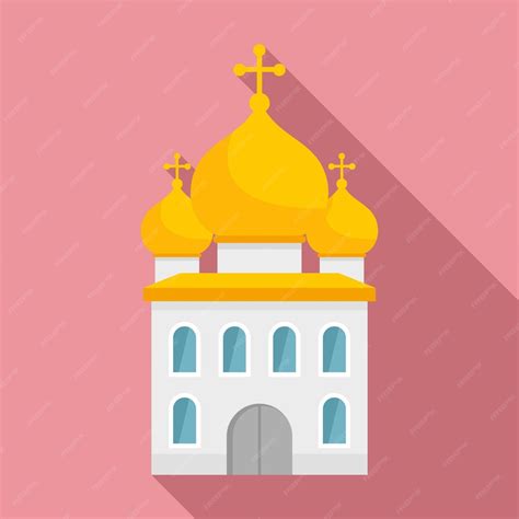Premium Vector Orthodox Church Icon Flat Illustration Of Orthodox