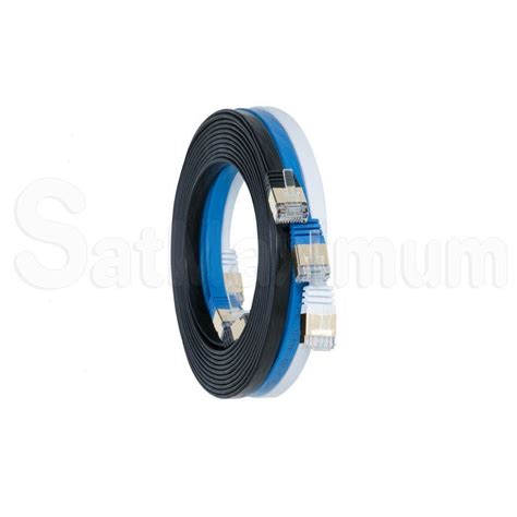 U Ftp Cat7 Flat Shielded Ethernet Patch Cord Cable Satmaximum