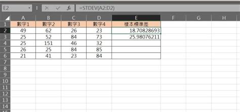 【教學】excel 如何計算樣本標準差以及母體標準差？ Jafns Note