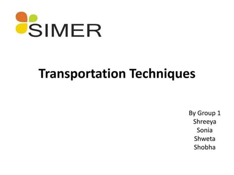 Transportation Problem In Operational Research
