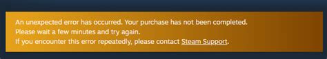 How Can I Solve This An Unexpected Error Has Occurred Your Purchase