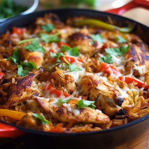 Chicken Fajita Rice Casserole Recipe