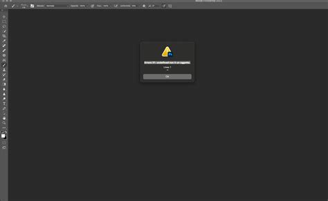 errore 21 undefined non è un oggetto photoshop adobe product