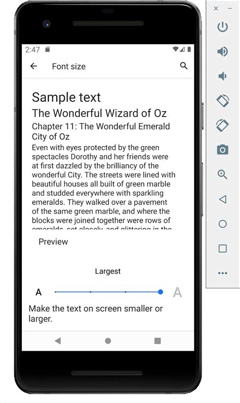 disable font size value added in the accessibility configuration · issue 461 · lawnstarter