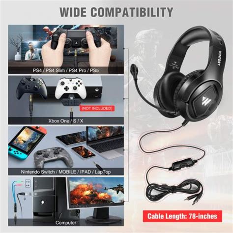 Wintory M1 Gaming Headset With Noise Cancelling Mic Black Kandf Concept