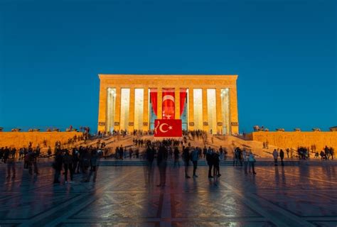10 De Noviembre De 2021 Tumba De Ataturk Anitkabir Vista Durante El
