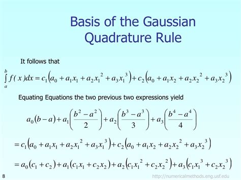 Ppt Gauss Quadrature Rule Of Integration Powerpoint Presentation