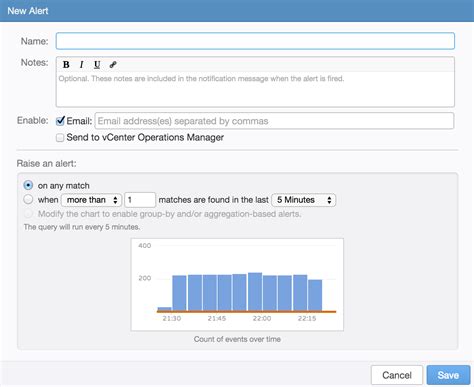 Log Insight Alerts User Alerts Thresholds SFlanders