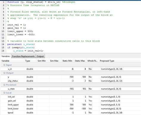 Propose Data Types Based On Derived Ranges Using The Fixed Point Converter App