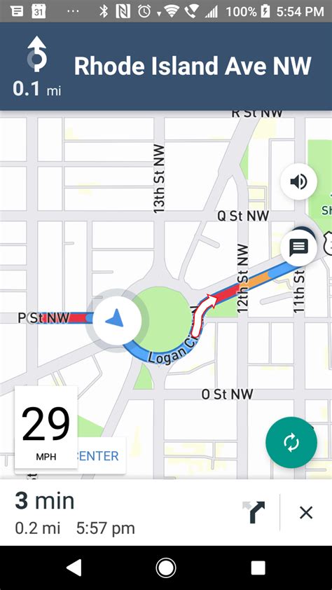 The Embedded Examples Current Speed Widget Goes On Top Of The Recenter