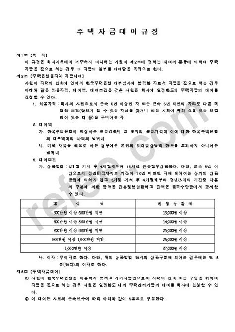 주 택 자 금 대 여 규 정 지식월드