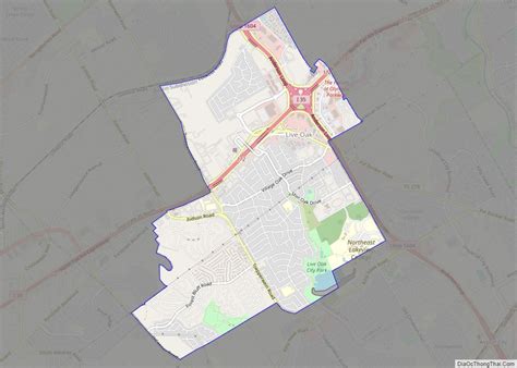 Map Of Live Oak