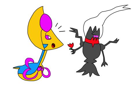 Cresselia X Darkrai By Hybridarin On Deviantart