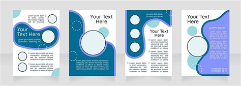 Editable Vertical Event Brochure With Blank Space Plan Empty Blank