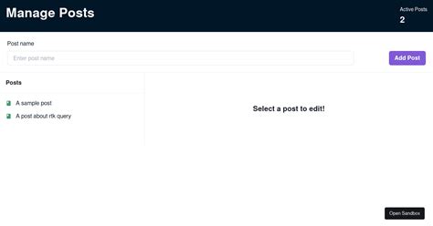 React Class Component Example Codesandbox