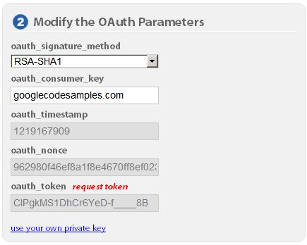 Using OAuth With The Google Data APIs Google For Developers