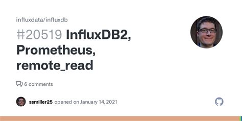 Influxdb2 Prometheus Remoteread · Issue 20519 · Influxdatainfluxdb