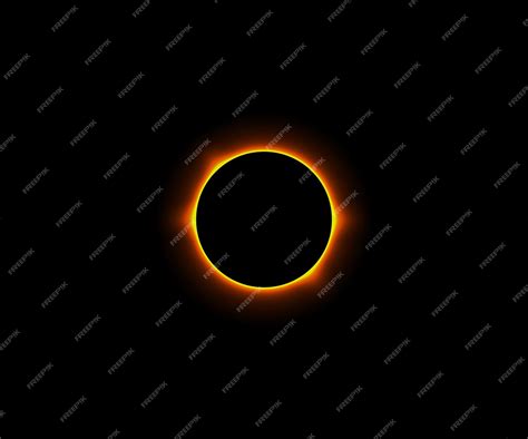 Premium Vector Solar Eclipse Drawing