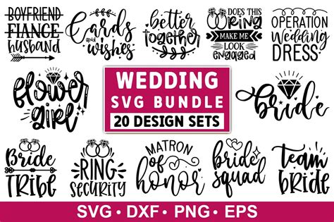 Wedding Svg Bundle Wedding Quotes Illustrations ~ Creative Market