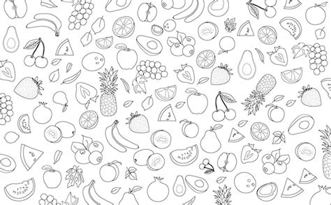 Premium Vector Vector Of The Fruits Icons