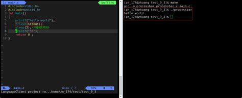 Linux简单的小程序进度条