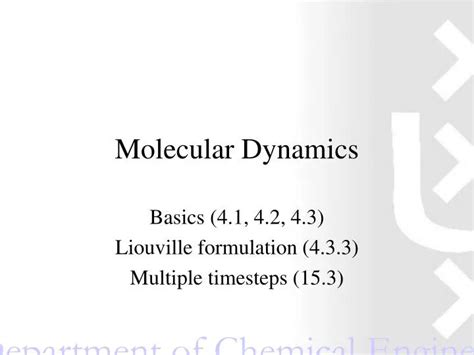 Ppt Molecular Dynamics Powerpoint Presentation Free Download Id6519692