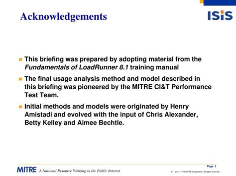 Ppt Mitre Performance Testing Load Testing With Usage Analysis
