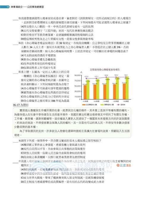 神拿滿級分－－公民學測總複習附解答本 三民網路書店