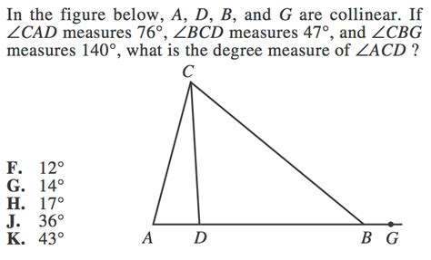 Triangles On Act Math Geometry Guide And Practice Problems