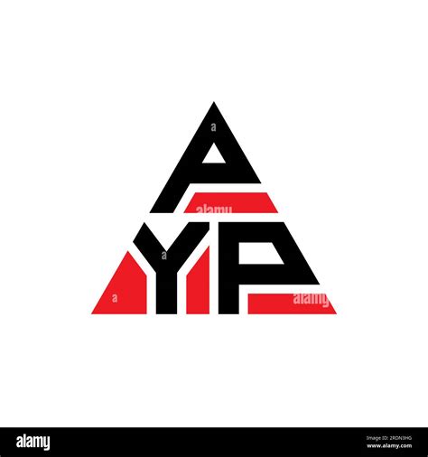 Pyp Triangle Letter Logo Design With Triangle Shape Pyp Triangle Logo