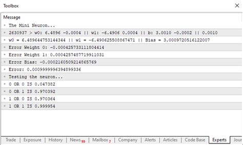 Neural Network In Practice The First Neuron Mql5 Articles
