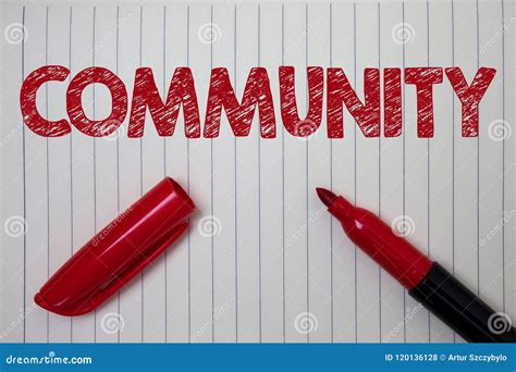 Word Writing Text Community Business Concept For Neighborhood Association State Affiliation