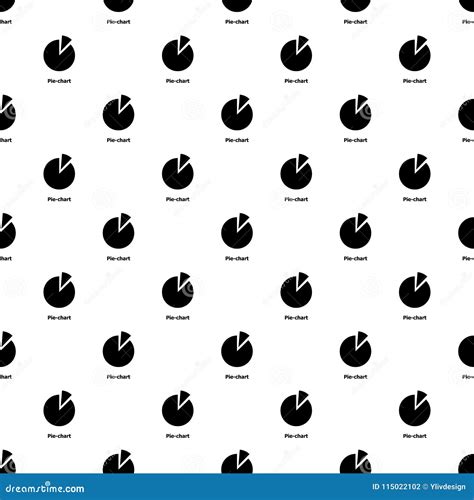 Pie Chart Pattern Vector Seamless Stock Vector Illustration Of