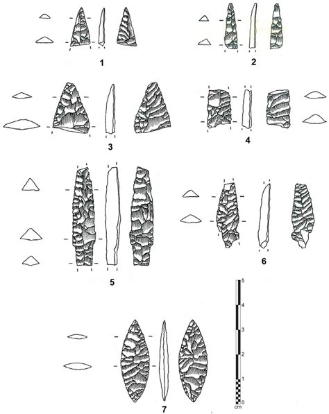 Arrowheads 1 A Fragment Of A Plano Convex Arrowhead 2 A Fragment Of