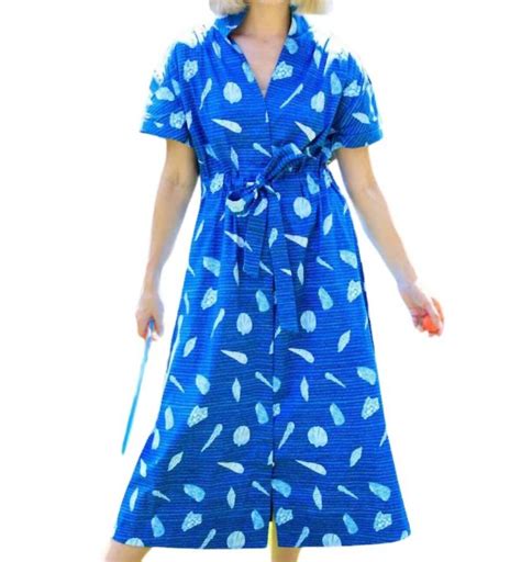 Buy Holly Shae Design Bria Midi Dress In Blue Shell Grasscloth Multi