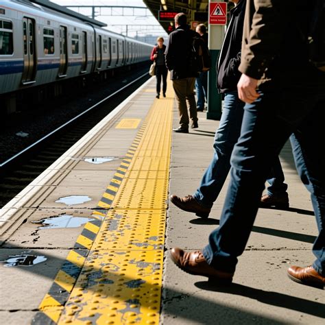 Free Yellow Line Threshold Image Platform Train Yellow Download