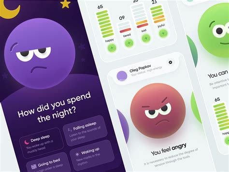 Emotion Tracker Mobile App Mental Health Behance