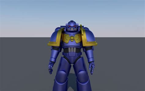 Space Marine 3d Model Rigged At William Fetters Blog