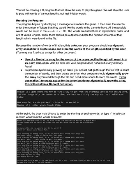 Solved You Will Be Creating A C Program That Will Allow The Chegg