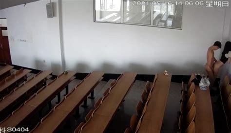 Security Camera Caught A College Couple Having Sex In The College