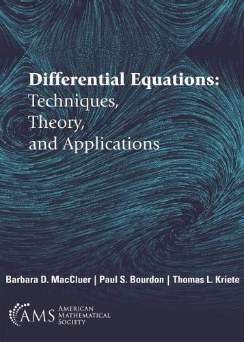 Differential Equations Techniques Theory And Applications Buy Online At Best Price In Ksa