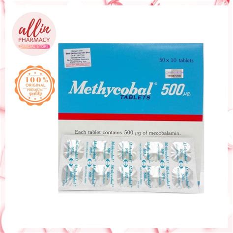 Methycobal 500mcg Vitamin B12 Tab 1x10s Exp 10 26 [per Strip] Lazada